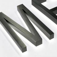 China 3D Metal Backlit Letter Signs For Wall / Storefront Advertising Display OEM for sale