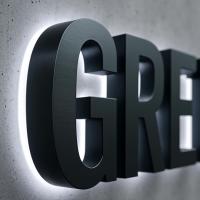 China 3D Metal Backlit Letter Signs For Wall / Storefront Advertising Display OEM for sale