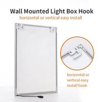 China High Bright LED Ultra Thin Glass Light Box 10mm Easy Poster Change For Retail for sale