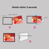 China High Bright LED Ultra Thin Glass Light Box 10mm Easy Poster Change For Retail for sale