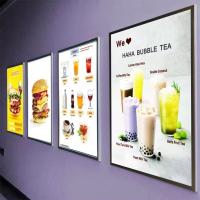 China Slim Tempered Glass Light Box Ultra Thin LED Light Box Advertising Display for sale