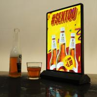 China Rechargeable Double Sided LED Light Box A4 A5 Desktop Tempered Glass Light Box Display for sale