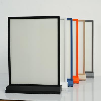 China Double sided Desktop Smart Light Box Rechargeable LED Menu Light Box for sale