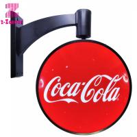 China Round Rotating LED Light Box Adsvertising Vacuum Formed Acrylic LED Light Sign for sale