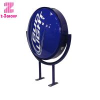 China Round Rotating LED Light Box Adsvertising Vacuum Formed Acrylic LED Light Sign for sale