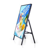 China Double Sided Tempered Glass Ultra Slim Light Box With Lightweight Aluminum Frame for sale