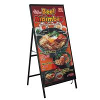 China Double Sided Tempered Glass Ultra Slim Light Box With Lightweight Aluminum Frame for sale