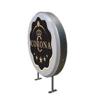 China Ceiling Hanging Outdoor Acrylic Vacuum Forming Light Box Oval Light Board For Cinema for sale