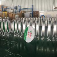China Ceiling Hanging Outdoor Acrylic Vacuum Forming Light Box Oval Light Board For Cinema for sale