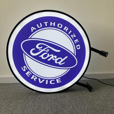 China Wholesale Round Vacuum Forming LED Light Box Indoor/Outdoor Custom for sale