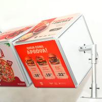 China Aluminum Frame Fabric Light Box Customized For Advertising Sign Display / Railway Station for sale