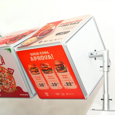 China Aluminum Frame Fabric Light Box Customized For Advertising Sign Display / Railway Station for sale