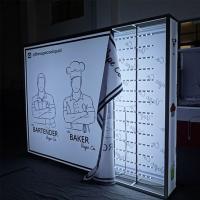 China Aluminum Frame Backlit LED Light Box , Textile Light Box Advertising Sign for sale