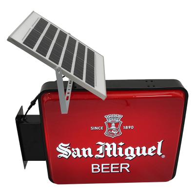 China Outdoor Solar Powered Light Box , LED Acrylic Light Box Advertising Display for sale