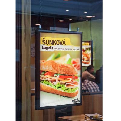 China Aluminum LED Snap Frame Light Box Advertising Display Wall Mounted / Hanging Light Box for sale