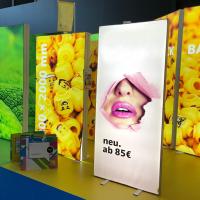 China Aluminum LED Freestanding Light Box Display Stand Advertising Sign for sale