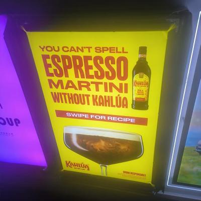 China Advertising Portable UV Print Sign Backlit LED Light Box Fabric Easy SEG Lightbox for sale