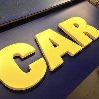 China Custom Flat Cut Letters Advertising Sign 3D PVC Foam Board Signage for sale