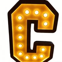 China Metal / Acrylic Custom Marquee Letter Signs , LED Bulb Letters For Advertising Display for sale