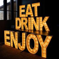 China Built In LED Lighted Letters , Light Up Marquee Sign For Indoor / Outdoor Advertising for sale