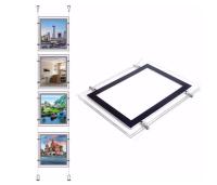 China Acrylic Crystal Hanging Advertising Light Box High Brightness Digital Window Display for sale