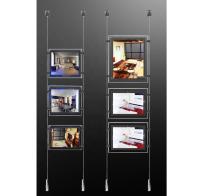 China Acrylic Crystal Hanging Advertising Light Box High Brightness Digital Window Display for sale