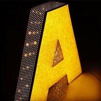 China Illuminated Crystal Diamond LED Light Letter Sign 3D LED Crystal Acrylic Letters For Advetising for sale