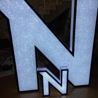 China Illuminated Crystal Diamond LED Light Letter Sign 3D LED Crystal Acrylic Letters For Advetising for sale