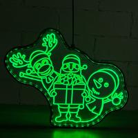 China RGB Color Changing LED Neon Sign Decorative Merry Christmas Lighted Custom LED Acrylic Sign for sale