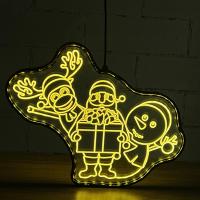 China RGB Color Changing LED Neon Sign Decorative Merry Christmas Lighted Custom LED Acrylic Sign for sale