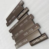 China Wall Mounted Semi Cylinder Engraved Hotel Indoor Wayfinding Signage Engraved 3D Acrylic Signs for sale