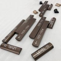 China Wall Mounted Semi Cylinder Engraved Hotel Indoor Wayfinding Signage Engraved 3D Acrylic Signs for sale