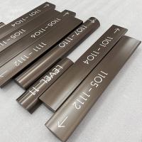 China Wall Mounted Semi Cylinder Engraved Hotel Indoor Wayfinding Signage Engraved 3D Acrylic Signs for sale