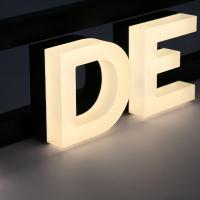 China Big 3D Channel Letters — Custom Size Frontlit Acrylic Logo Sign for Storefront for sale