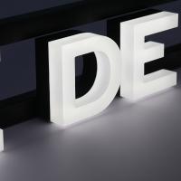 China Big 3D Channel Letters — Custom Size Frontlit Acrylic Logo Sign for Storefront for sale