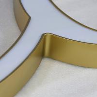 China Custom Gold Frame 3D LED Channel Letters Backlit Illuminated Signage for Brand Storefront for sale