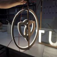 China Custom 3D Acrylic LED Logo Sign Outdoor Illuminated Brand Signage for sale