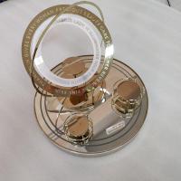 China Stainless Steel Cosmetics Led Display Props Metal Jewelry Luminous Display Stand for sale