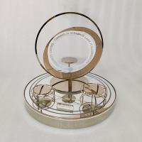 China Stainless Steel Cosmetics Led Display Props Metal Jewelry Luminous Display Stand for sale