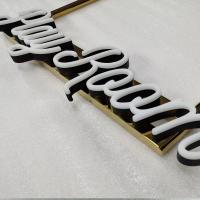 China Hanging 3d Led Acrylic Stainless Steel Faux Neon Light Frontlit Channel Letter Sign for sale