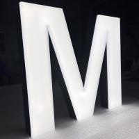 China Custom 3D Front-Lit Acrylic LED Letter Signs Metal Frame Illuminated Sign for Commercial Display for sale