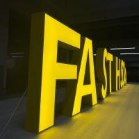 China Custom Large 3D LED Acrylic Channel Letters for Retail Storefront & Event Display for sale