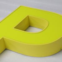 China Painted Acrylic Letters — Custom Colors Backlit 3D Channel Sign, Durable Finish for sale