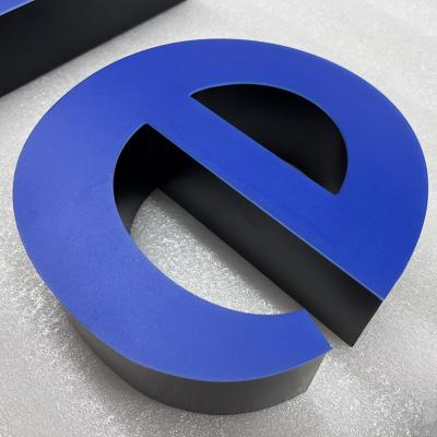 China Custom 3D Stainless Steel Front-Lit LED Letters Aluminum Frame Sign for sale