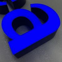 China Custom 3D Stainless Steel Front-Lit LED Letters Aluminum Frame Sign for sale