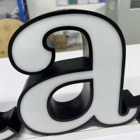 China Custom Black Frame Front-Lit LED Channel Letters 3D Acrylic Sign for sale