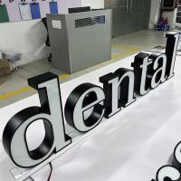 China Custom Black Frame Front-Lit LED Channel Letters 3D Acrylic Sign for sale