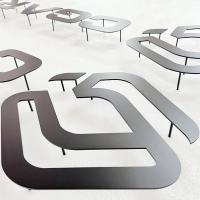 China Laser Cut Stainless Steel Letters Floating 3D Metal Sign for Modern Branding for sale