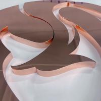 China 3D Rose Gold Mirror Polished Stainless Steel 3D Letters Non-Illuminated Metal Sign for sale