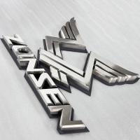 China Custom Brushed Stainless Steel 3D Letters Non-Illuminated Metal Sign for sale